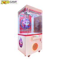 China New Transparent Claw Crane Machine Coin Operated Game Toy Vending Arcade Machine Metal Cabinet With Bill Acceptor for sale