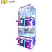 China Coin Operated Games 4 Player Catch Key Chain Toy Claw Machine Crane Mini Claw Game Machine for sale