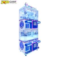 China 4 Players mini Doll Crane Machine Pink Gift Doll Claw Machine Coin Operated Parent-Children Claw Machine for sale