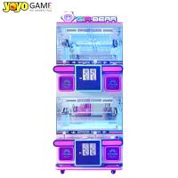 China Coin Operated Games 4 Player Catch Key Chain Toy Claw Machine Crane Mini Claw Game Machine for sale
