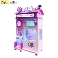 China New Vending Machine 2024 Professional Intelligent Automatic Cotton Candy Vending Machine With Advertising Screen for sale