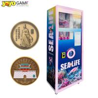 China 22 Inch Touchscreen Medal Vending Machine with 300-600 Pcs Capacity and 1 Year Warranty for Commemorative Coins for sale