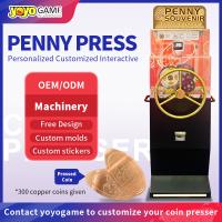 China No Power Need Custom Peso Press Machine Tourist Diy Souvenir Coin Press Game Machine Penny Pressed Machine for Museum in Mexico Brazil for sale