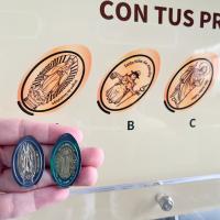 China No Power Need Custom Peso Press Machine Tourist Diy Souvenir Coin Press Game Machine Penny Pressed Machine for Museum in Mexico Brazil for sale