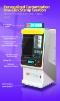China Souvenir coin UV Printing Automatic vending Machine Medals Printer DIY by Tourist AI Color-printed Commemorative Coins Machine with Nayax for sale