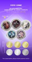 China DIY Coins UV Printer Vending Machine Golden Medals AI AI-generated Images Souvenir Fridge Magnet Automatic Printing Machine with nayax for sale