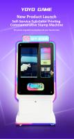 China Souvenir coin UV Printing Automatic vending Machine Medals Printer DIY by Tourist AI Color-printed Commemorative Coins Machine with Nayax for sale
