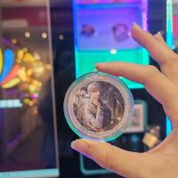 China DIY Coins UV Printer Vending Machine Golden Medals AI AI-generated Images Souvenir Fridge Magnet Automatic Printing Machine with nayax for sale