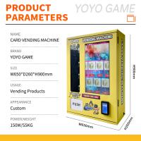 China Pokémon Card Vending Machine Smart Touch Screen Age Verification ID Card Reader Mini Wall Mounted custom sticker Vending Machine for sale