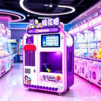 China Robot Cotton Candy Automatic Vending Machine Metal Plate Absorption Cooling System QR Code/Token Acceptance Coin/Bill/Credit for sale