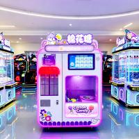 China Robot Cotton Candy Automatic Vending Machine Metal Plate Absorption Cooling System QR Code/Token Acceptance Coin/Bill/Credit for sale