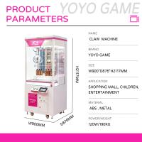 China Japanese Dual Claw Crane Machine with Bill Acceptor Arcade Game 1 Player UFO Catcher Box Multiple Play Prize Vending Machine for sale