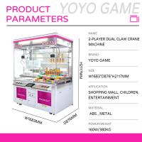 China For UFO Catcher Arcade Claw Machine English Display Metal case Crane Game Two Player Catch Prize Gift Vending Machine in Korea for sale