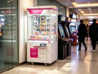 China Japanese Dual Claw Crane Machine with Bill Acceptor Arcade Game 1 Player UFO Catcher Box Multiple Play Prize Vending Machine for sale