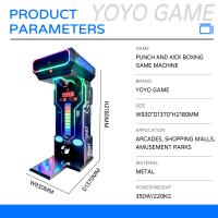 China New Model Electric Boxing Kicking Strength Machine Metal Customizable Universal Plug Amusement Parks Coin-operated Soccer for sale