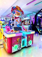 China 2 Player Children's Whack Mole Game Interactive Hitting Hammer Arcade Machine Star Hit Coin Operated Game Kids Game English for sale