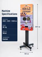 China No Electric Power Required 100% Mechanical Medallion Coin Vending Machine Custom Sticker 30~45mm Round Manual Coins Acceptor medal vending machine in Russia for sale