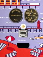China No Electric Power Required 100% Mechanical Medallion Coin Vending Machine Custom Sticker 30~45mm Round Manual Coins Acceptor medal vending machine in Russia for sale
