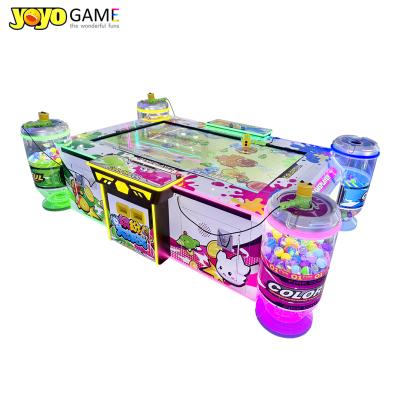 China Colorful Battle Arcade Game Machine | Coin Operated Multiplayer Hammer Hit Arcade Game for sale