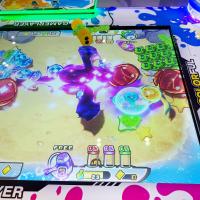 China Colorful Battle Arcade Game Machine | Coin Operated Multiplayer Hammer Hit Arcade Game for sale
