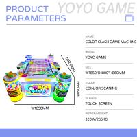 China Colorful Battle Arcade Game Machine | Coin Operated Multiplayer Hammer Hit Arcade Game for sale