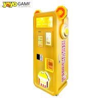 China Bear Child Automatic Popcorn Vending Machine | Coin & QR Code Self Service Popcorn Maker, Cute Cartoon Yellow Design, Unattended Operation for sale