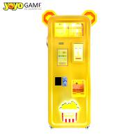 China Bear Child Automatic Popcorn Vending Machine | Coin & QR Code Self Service Popcorn Maker, Cute Cartoon Yellow Design, Unattended Operation for sale