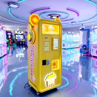 China Bear Child Automatic Popcorn Vending Machine | Coin & QR Code Self Service Popcorn Maker, Cute Cartoon Yellow Design, Unattended Operation for sale