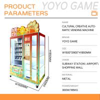 China Cultural Creative Automatic Vending Machine | YOYO GAME W1500mm Large Capacity Metal Unattended Souvenir Vending Machine, Custom IP Lighting, Adjustable Multi-layer Shelves for sale