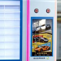China Metal Conveyor Belt Vending Machine for Lipsticks Cosmetics Nail Products with Mult Display Smart Vending Machine Custom Design for sale