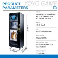 China Electric Helmet Dry Cleaning & Disinfection Machine 2 Compartments Touch Screen High Efficiency Motorcycle Dryer Card Payment for sale