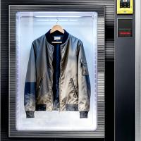 China Electric Helmet Dry Cleaning & Disinfection Machine 2 Compartments Touch Screen High Efficiency Motorcycle Dryer Card Payment for sale