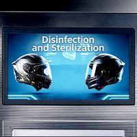 China Electric Helmet Dry Cleaning & Disinfection Machine 2 Compartments Touch Screen High Efficiency Motorcycle Dryer Card Payment for sale