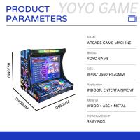 China 22 Inch Bartop Arcade Machine, 2 Players Joystick Retro Video Game Console, Coin Operated for sale