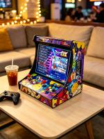 China 22 Inch Bartop Arcade Machine, 2 Players Joystick Retro Video Game Console, Coin Operated for sale