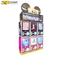 China 6-Units Commercial Card Twist Vending Machine, Metal Frame, Coin & QR Payment, Automatic Trading Card Dispenser for Malls and Toy Stores for sale