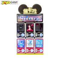 China 6-Units Commercial Card Twist Vending Machine, Metal Frame, Coin & QR Payment, Automatic Trading Card Dispenser for Malls and Toy Stores for sale