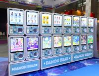 China 6-Units Commercial Card Twist Vending Machine, Metal Frame, Coin & QR Payment, Automatic Trading Card Dispenser for Malls and Toy Stores for sale