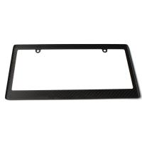 China 4 Hole Carbon Fiber License Plate Frame Motorcycle Thin US Standard for sale