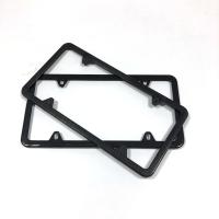 China 4 Hole Carbon Fiber License Plate Frame Motorcycle Thin US Standard for sale