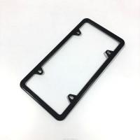 China Four Hole Carbon Fiber License Plate Bracket Cover Car Licence Plate Frame for sale
