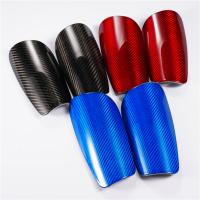 China Carbon Fiber Mini Shin Pads Sport Soccer Football Pads Shin Guard for sale