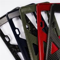 China 3K Twill Carbon Fiber Car Carbon Fiber License Plate Holder Carbon Fiber Number Plate for sale