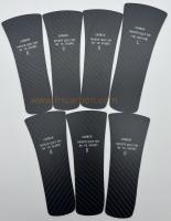 China Custom Soccer Carbon Fiber Shoe Insoles 3k Twill Matte Carbon Fiber Plate  1.0mm 0.8mm for sale