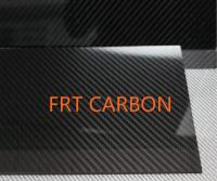 China 3K carbon fiber laminated mesh/sheet 2mm with twill weave price for sale