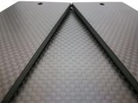China 3K carbon fiber laminated mesh/sheet 2mm with twill weave price for sale