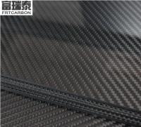 China 3K carbon fiber laminated mesh/sheet 2mm with twill weave price for sale