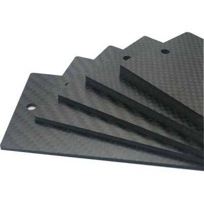 China 1mm 2mm 2.5 Mm 3mm 4mm 5mm 6mm 100 Carbon Fiber Sheet Laminated Twill Weave for sale