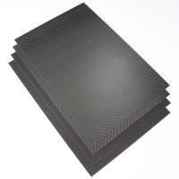 China 6mm 1.5mm 1mm 0.5 Mm Carbon Fibre Sheet Cfrp Plate Heat Press 400x500mm for sale