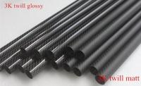 China 2m 20mm 3k Carbon Fibre Tube Carbon Fiber Bicycle Frame Pipe Carbon Weipi Boat Paddle Handle Pole for sale